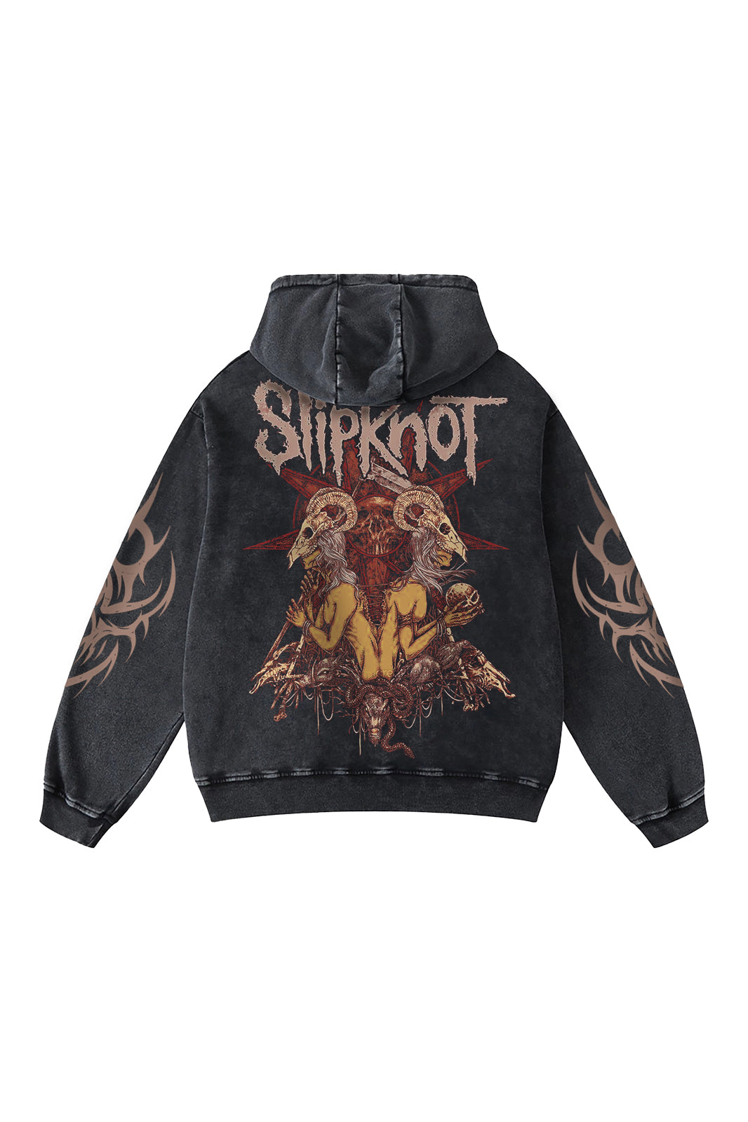 Slipknot - People = Shit Sigil - Acid Wash Hoodie – Jnorss